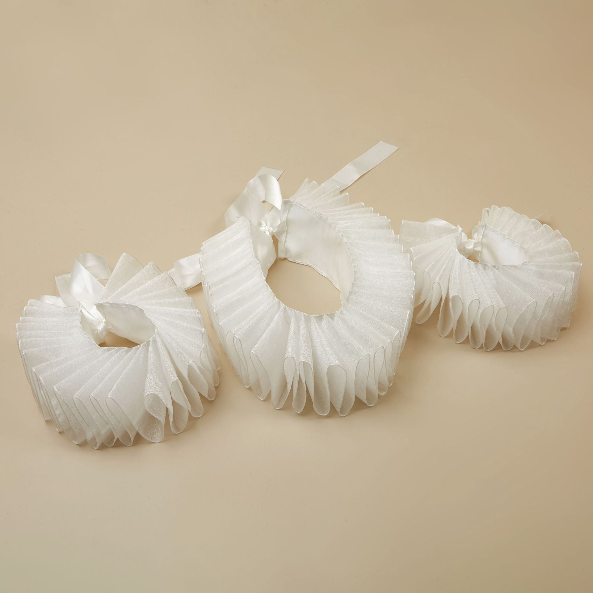 MRLESS 1 Set Cosplay Collar Neck White Ruffle Collar with Unique ...
