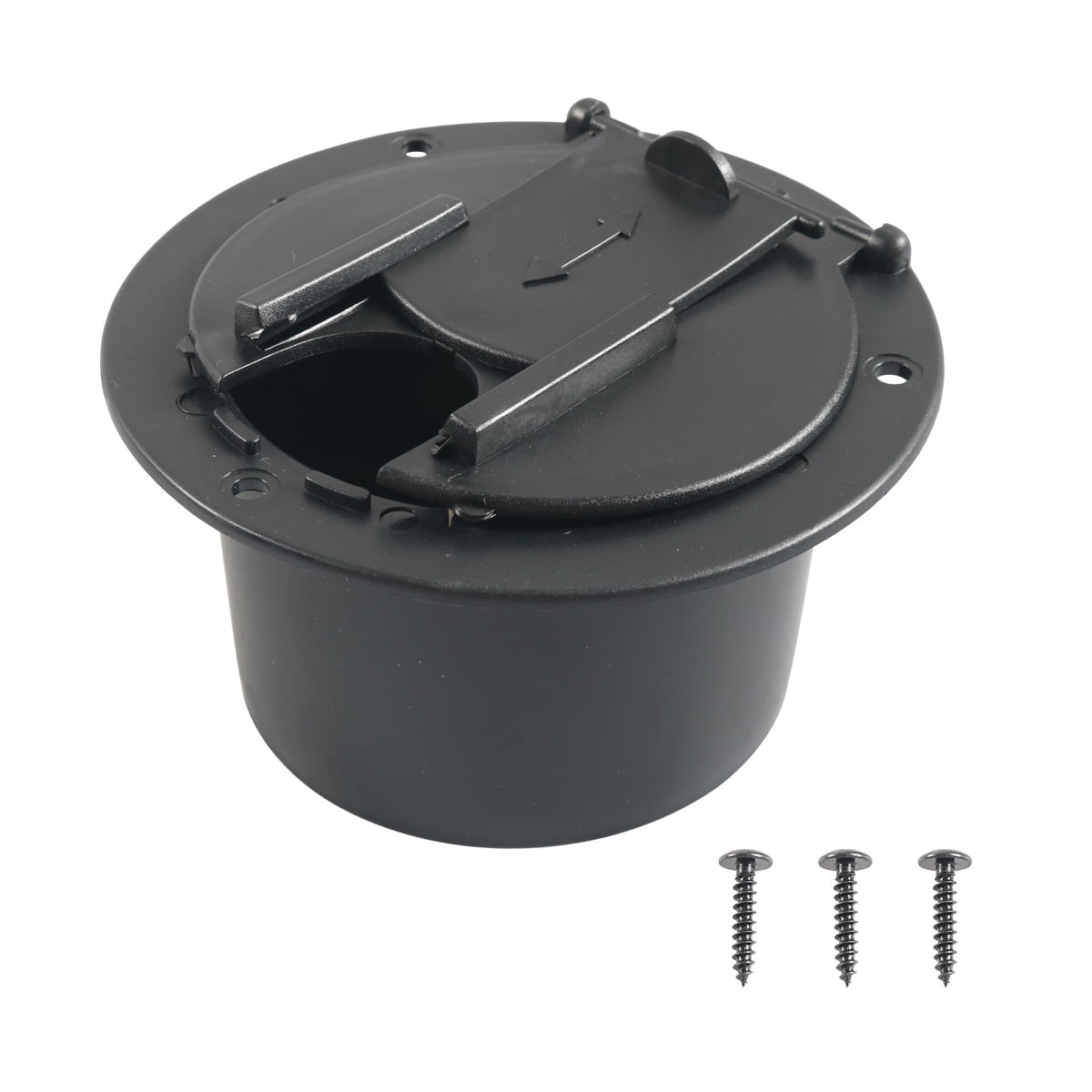 MRLESS Black Round Wire Storage Box Set for RVs and Yachts, Cable ...
