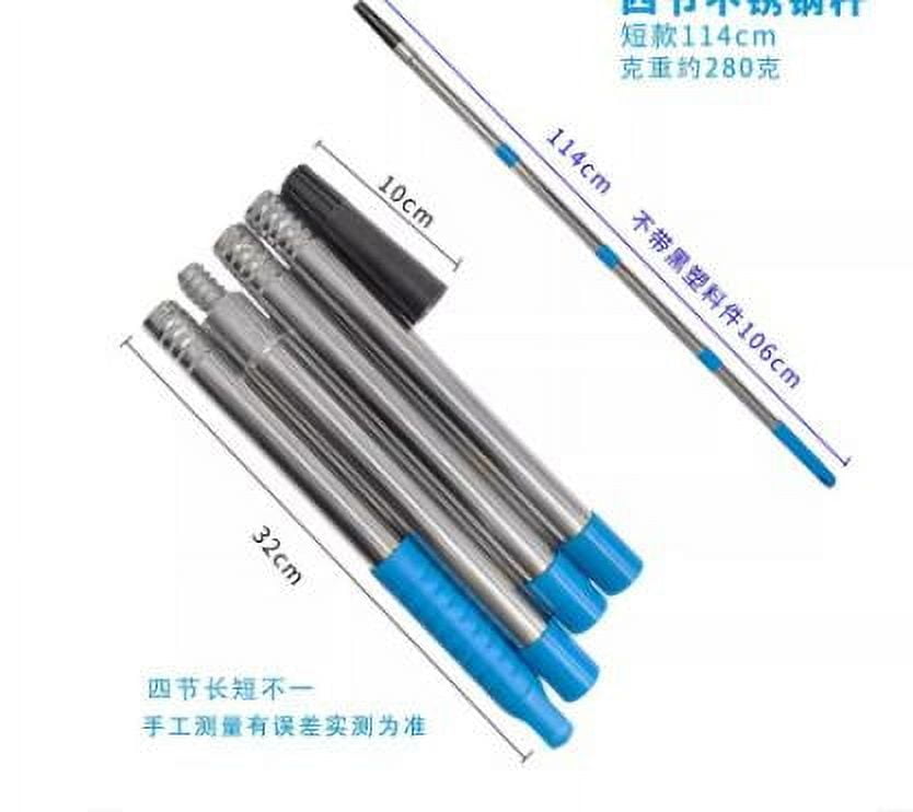 MRLESS 1 Set Of Four-Section Stainless Steel Painting Roller Extension ...