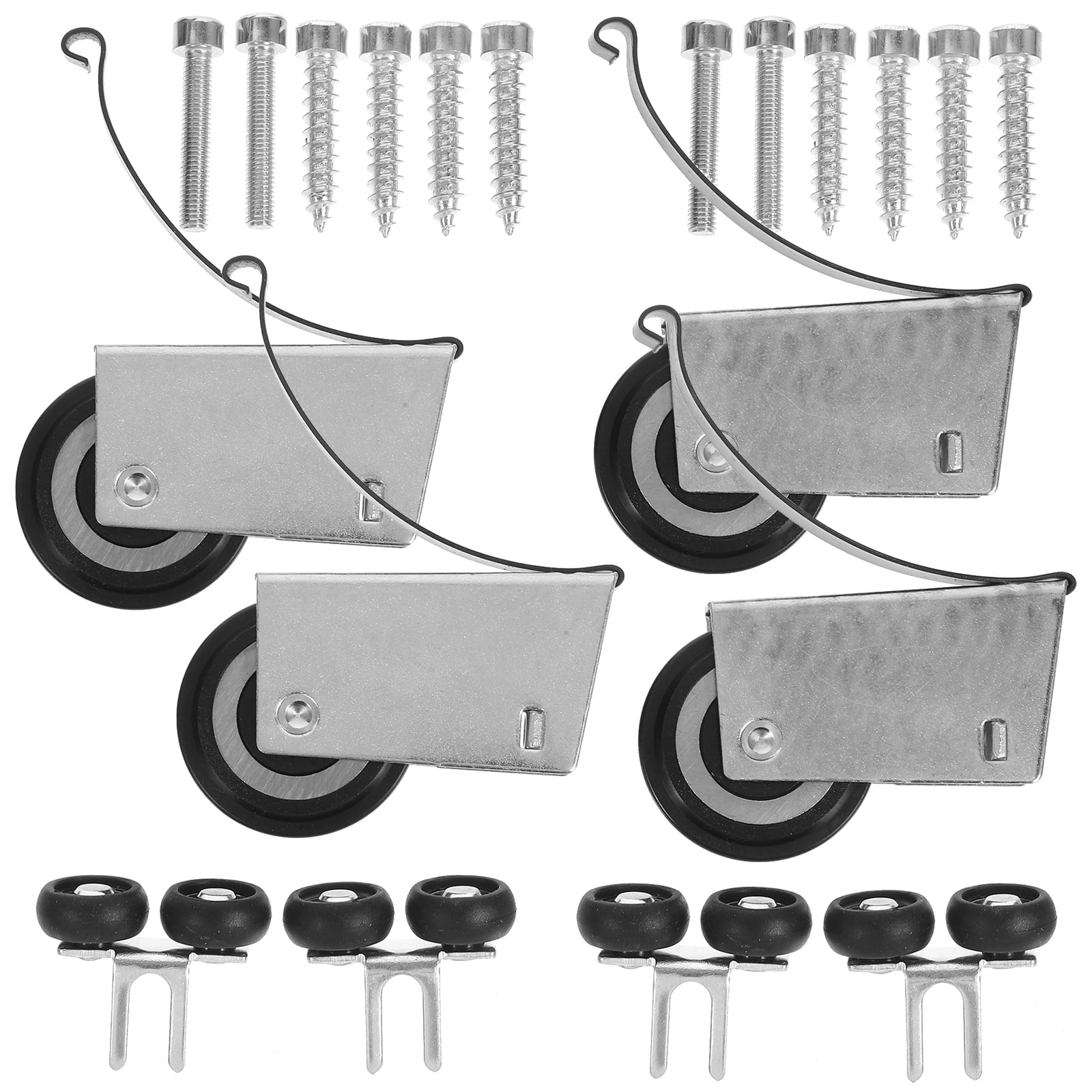 Furniture Hardware Sliding Door Roller Set, Rolled Steel Construction ...