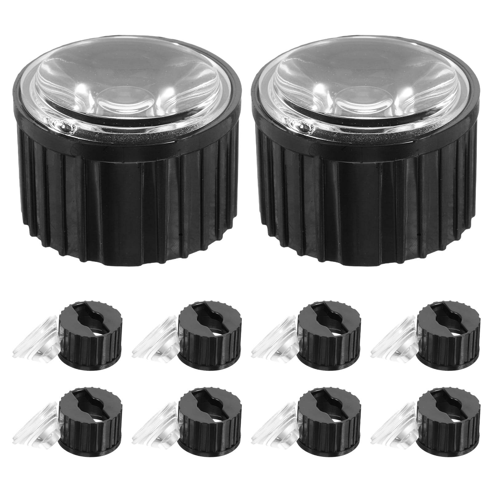MRLESS 10 Sets Clear Acrylic Lenses With Holder Bracket For Led Lamps ...