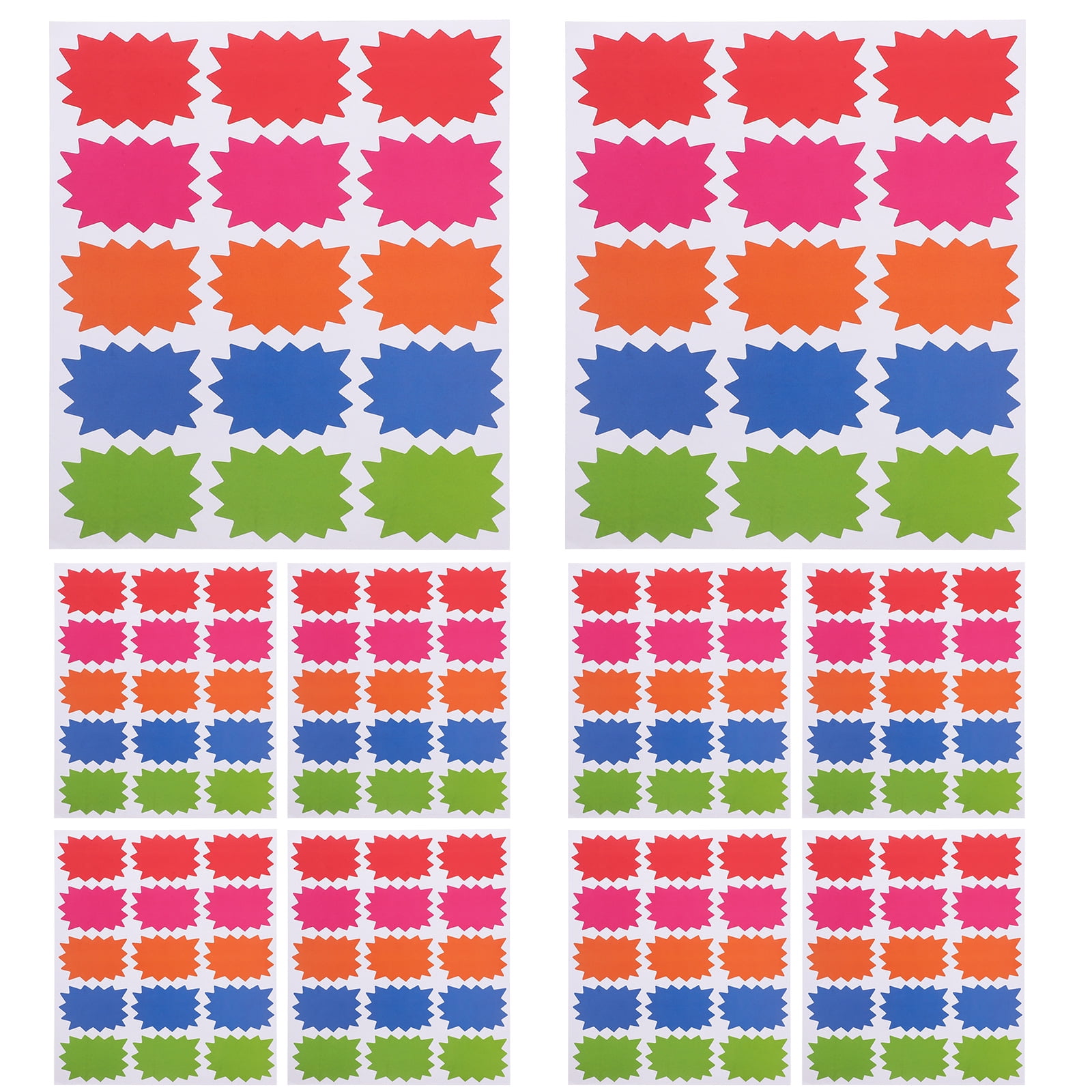 WEUVEB Writable Garage Sale Price Tags Multi Color Stickers for Retail ...