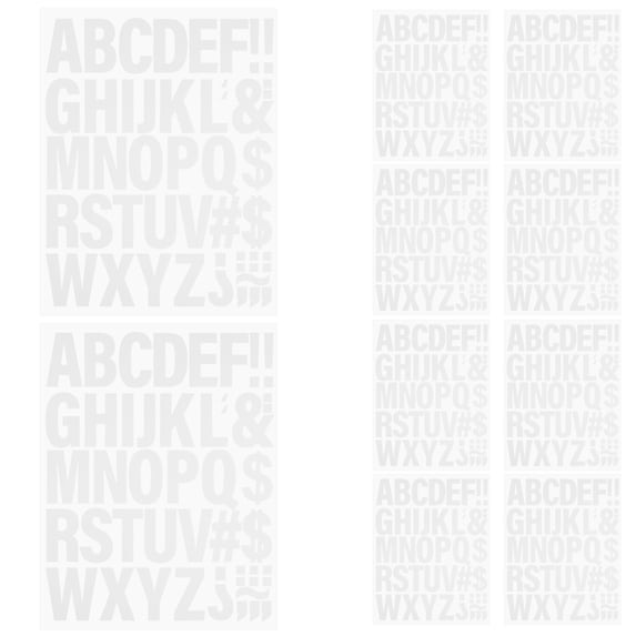 MRLESS 10 Sheets Iron-On Alphabet Letters Heat Transfer Patches for ...