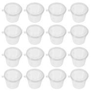 50 Pack Disposable Plastic Portion Cups with Lids, Small Plastic ...