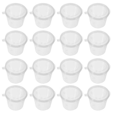 EOTVIA 2oz 50Pcs Disposable Clear Sauce Chutney Cups Boxes With Lid ...