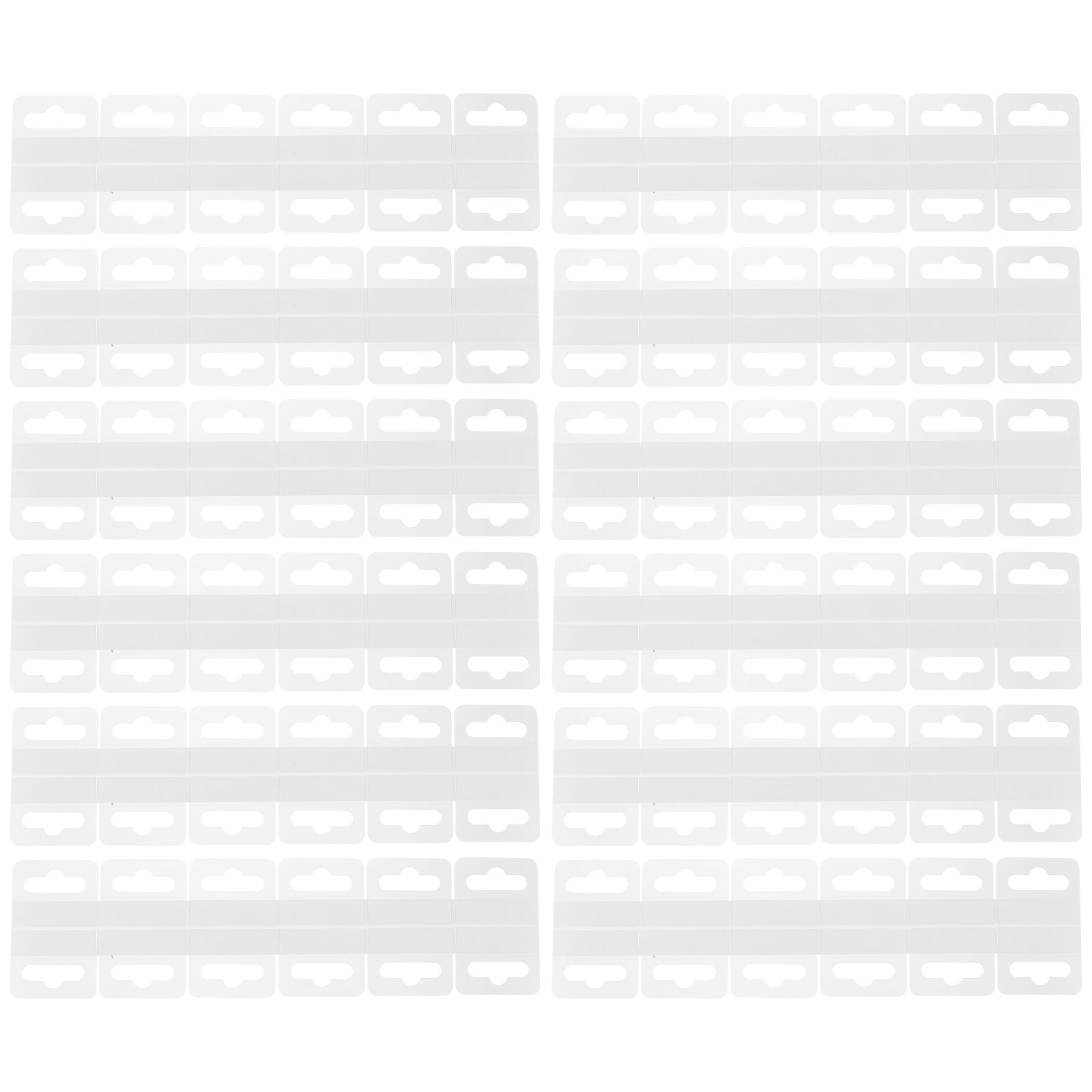NUTEDOM 100 Clear Sticky Hanger Tags for Retail Display Hooks - Walmart.com