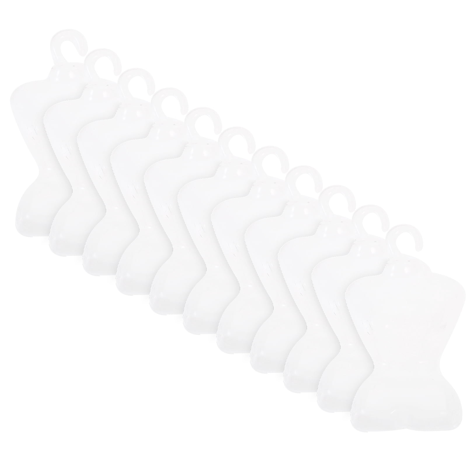 MRLESS 100 Mini Doll Clothes Hangers Doll Mannequin Dress Form Display ...