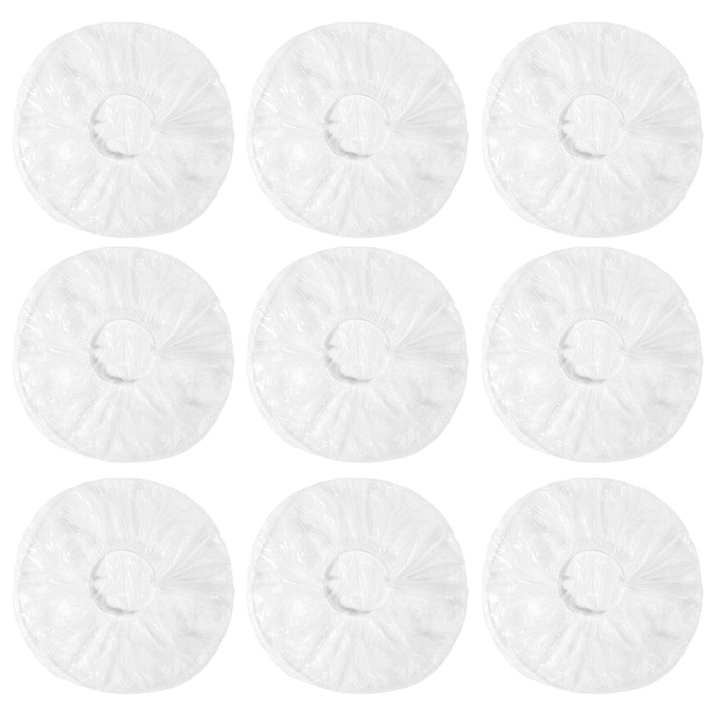 MRLESS 100Pcs Disposable Elastic Food Dust Covers Plastic Wrap for ...