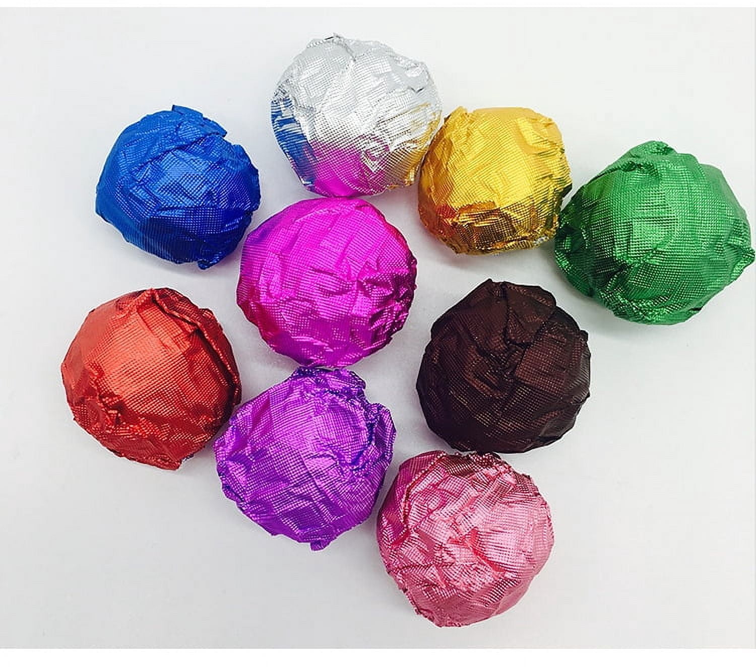 100pcs Aluminum Foil Wrappers for Chocolate and Candy DIY Projects ...