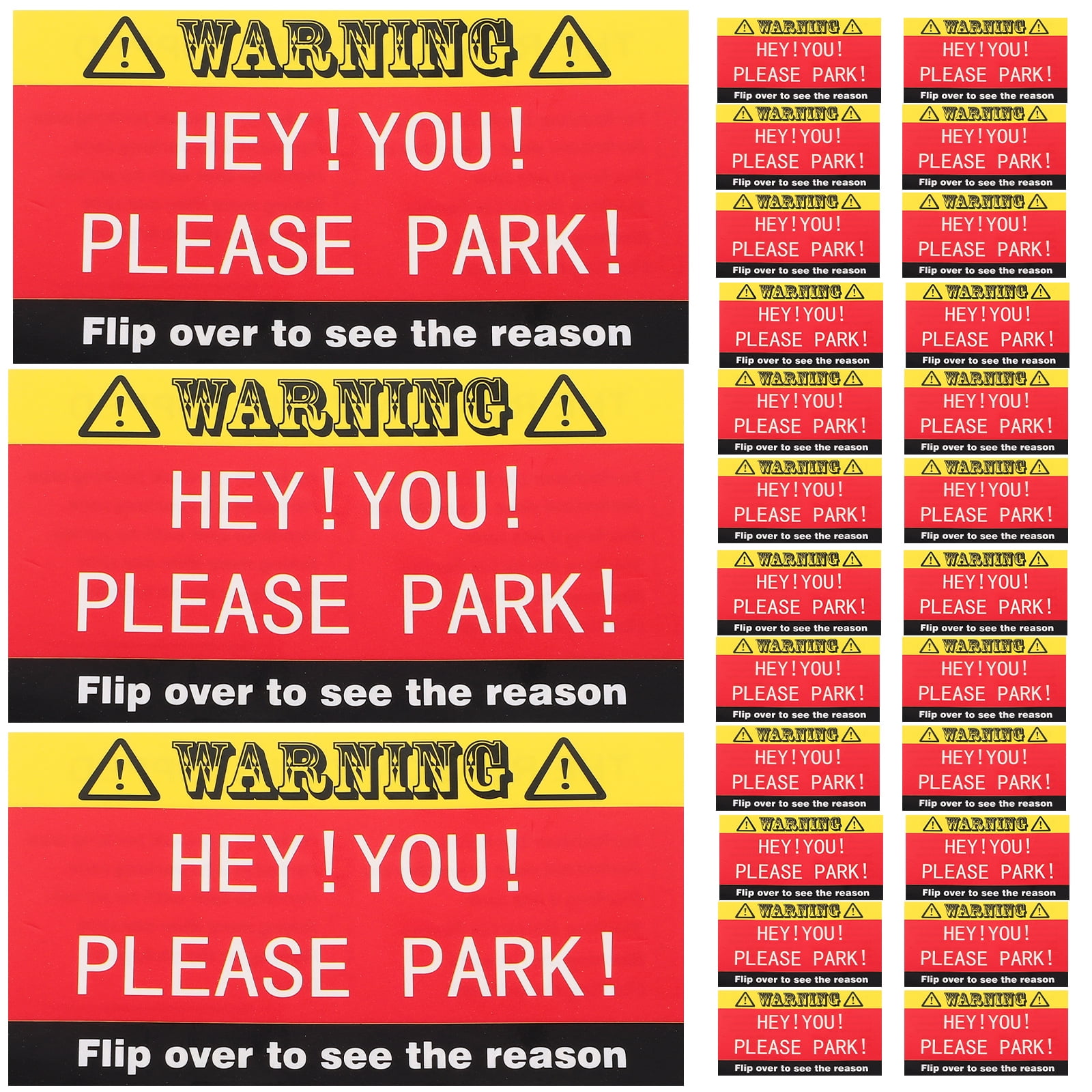 MRLESS 100pcs Humorous Parking Violation Cards You Parked Bad Notes ...