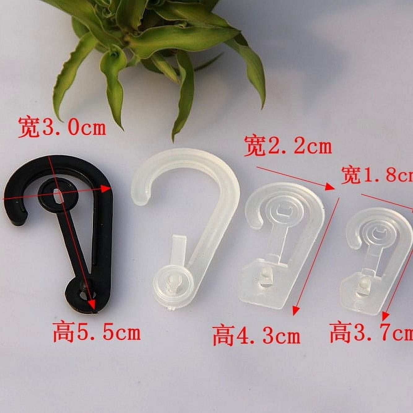 MRLESS 100pcs Plastic J Hooks for Socks and Hats, Retail Display ...