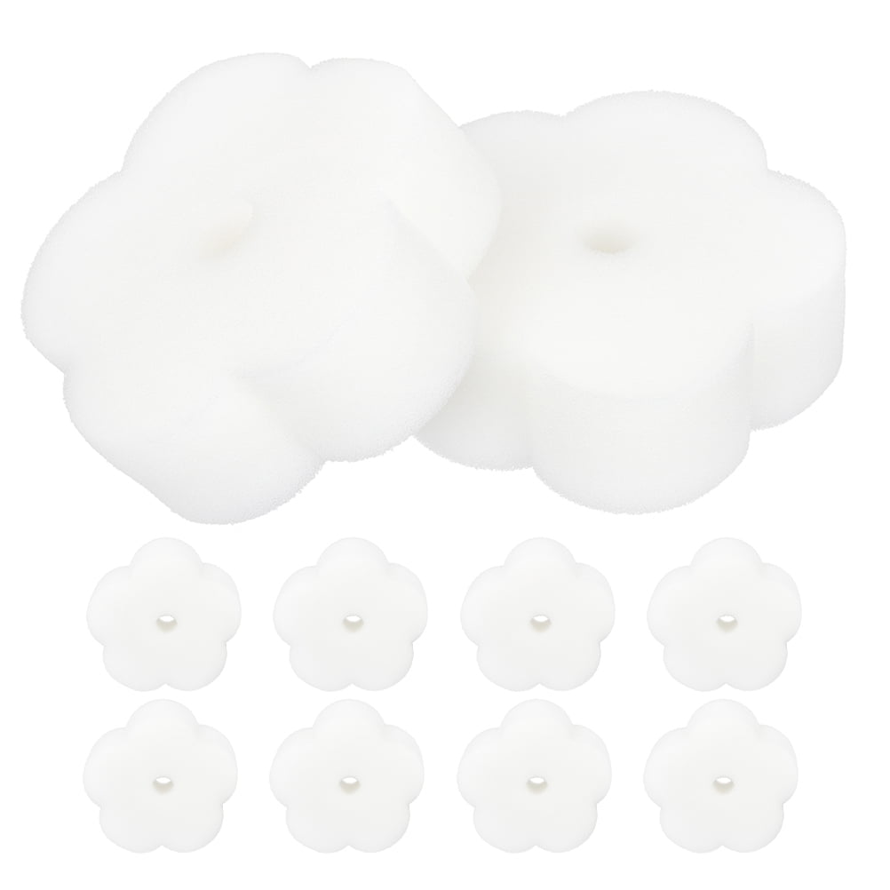 MRLESS 10pcs Flower Shaped Oil Absorbing Sponge For Pool Cleaning Multi ...