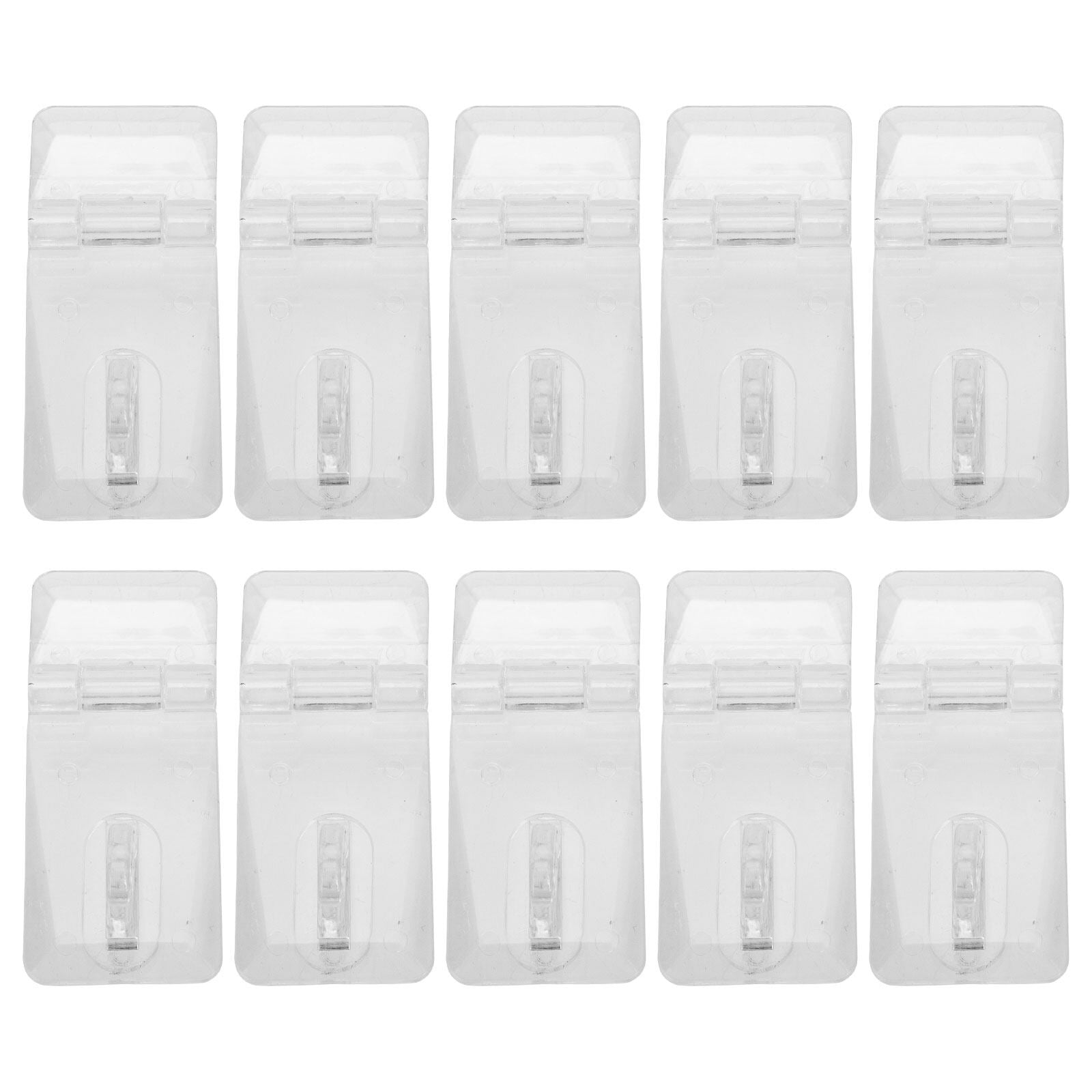 MRLESS 10pcs Mini Hinge Hasp Clear Acrylic Hasp Buckle Transparent Box ...