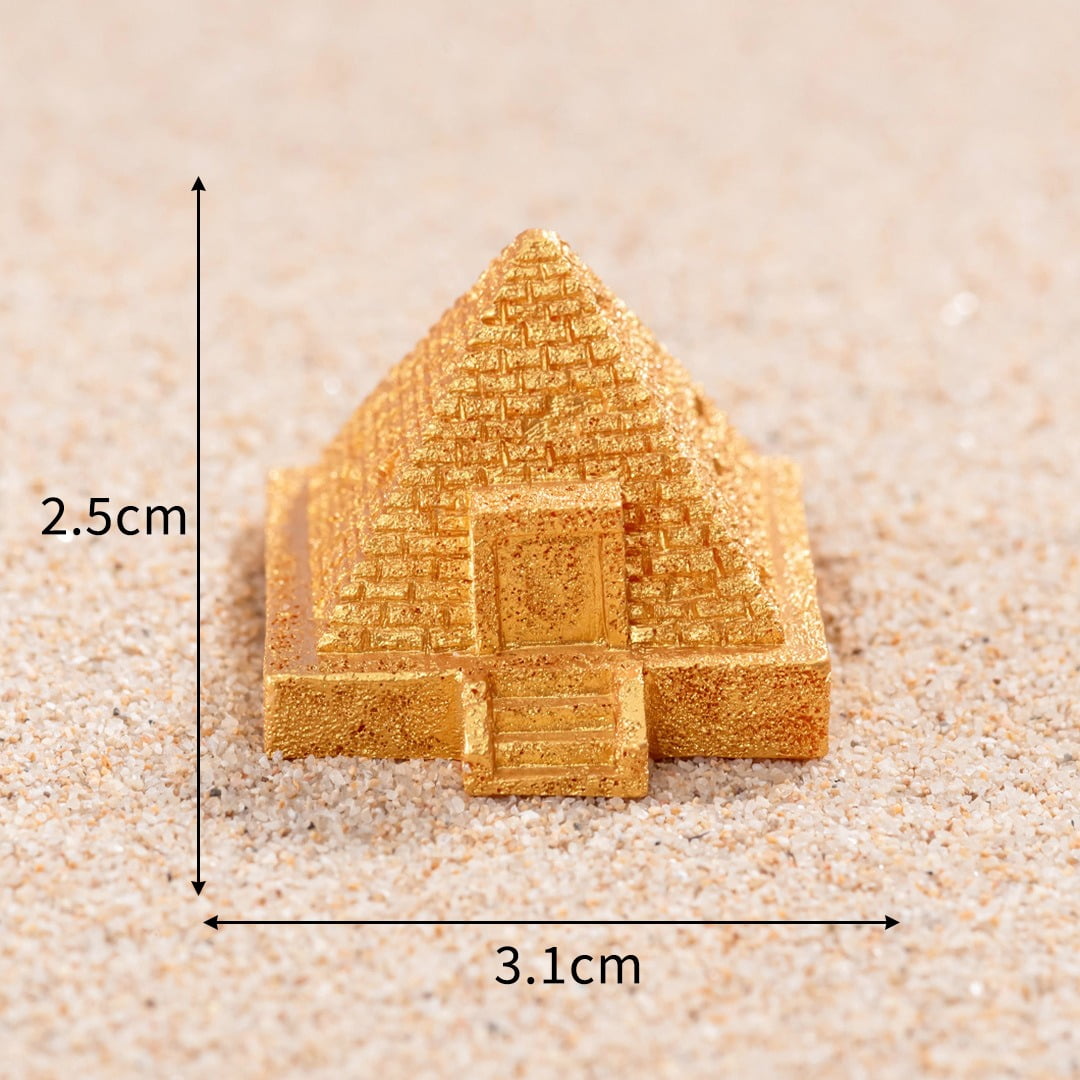 MRLESS 10pcs Miniature Ancient Egypt Pyramid Resin Figurines Home Decor ...