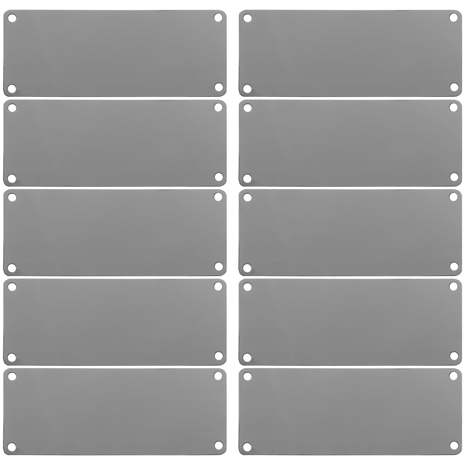 MRLESS 10pcs Name Signs DIY Engraving Blank Signs Multi-function Metal ...