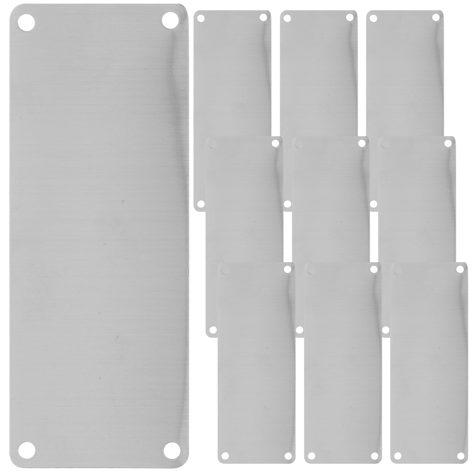 MRLESS 10-Pack DIY Name Signs Engraving Blanks Multi-Use Metal Sign ...