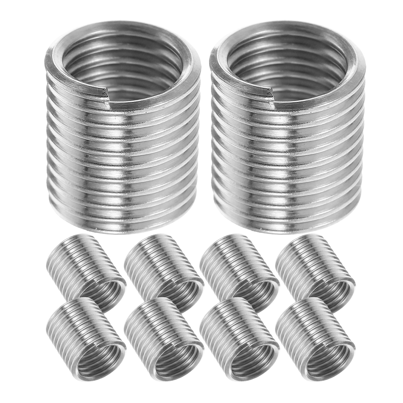 MRLESS 10pcs Stainless Steel Threaded Sleeves for Wire Thread Repair ...