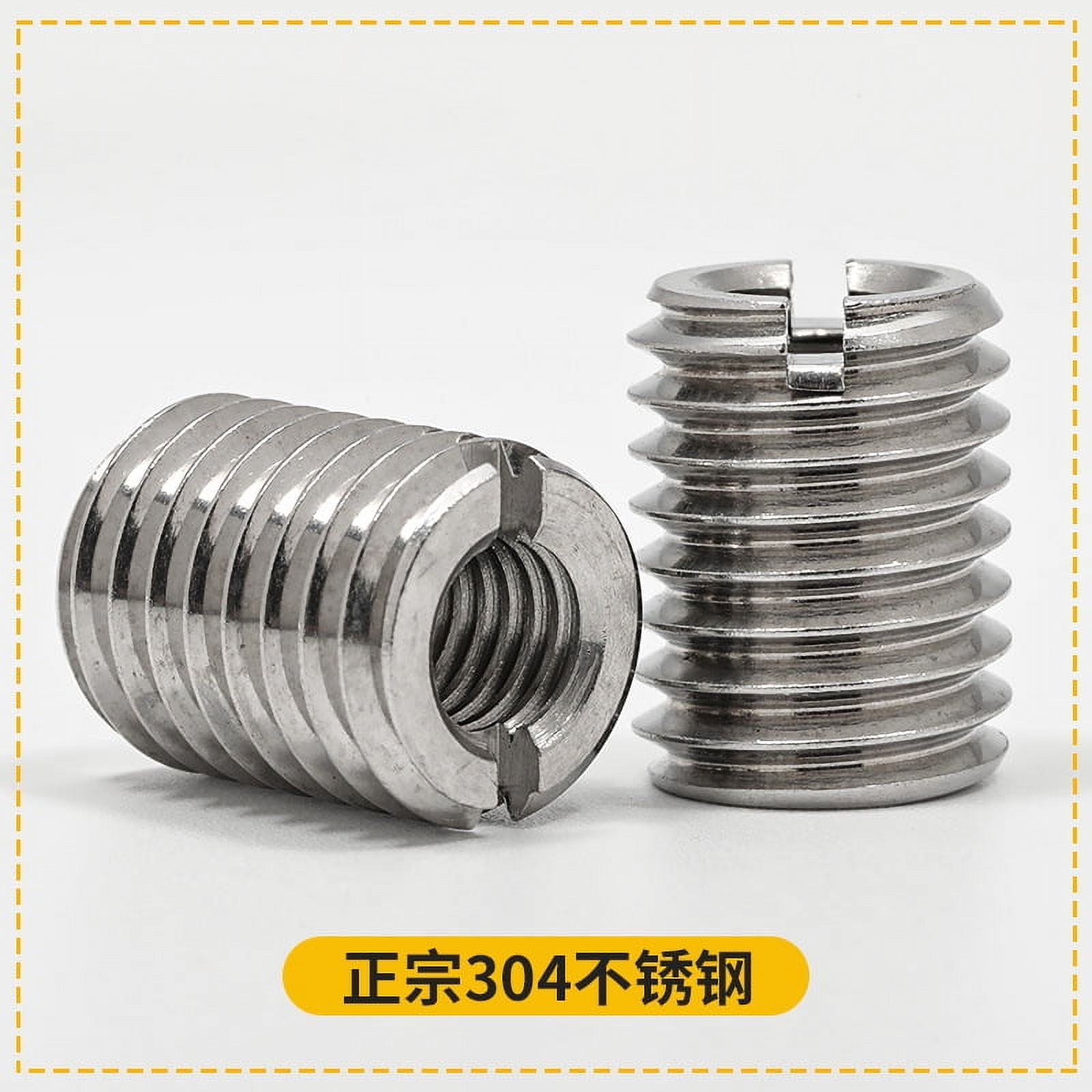MRLESS 10pcs Stainless Steel Threaded Metal Couplers and Sockets for ...