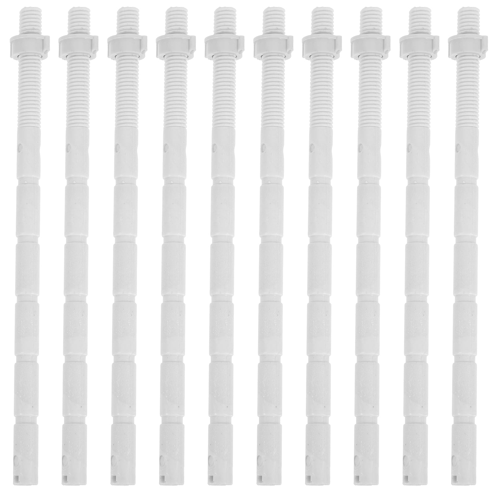 MRLESS 10pcs Toilet Flush Button Rods Dual Flush Kit White Plastic Tank ...