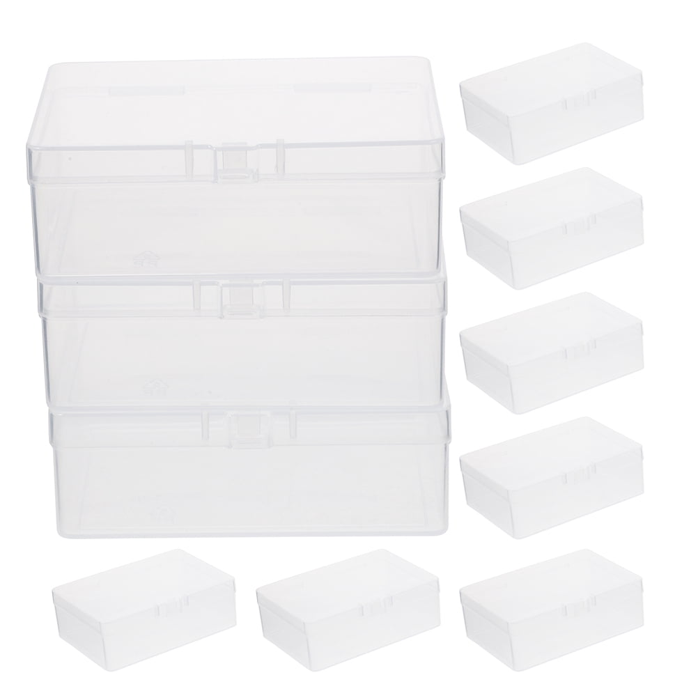 MRLESS 12-Pack Clear Plastic Card Storage Boxes, Card Deck Holders ...