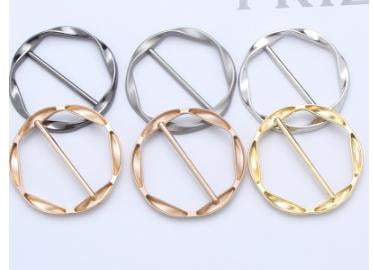 MRLESS 12PCS Metal Scarf Clips T-Shirt Buckles Securing Clothing Clasps ...