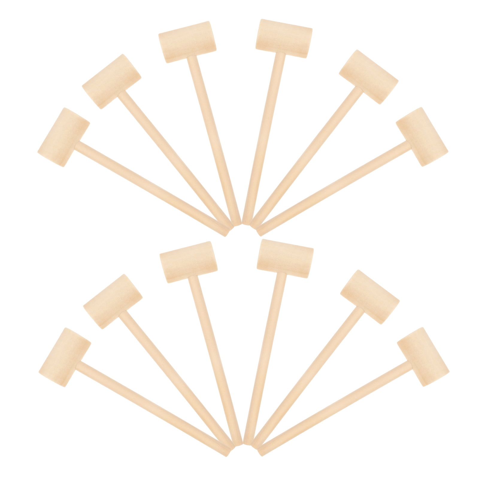 MRLESS 12-Piece Wooden Mallet Set for Lobster and Seafood Cooking ...