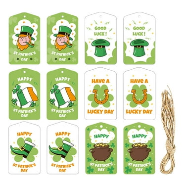 HESHENG 50 Pieces Christmas Kraft Paper Gift Tags Snowman Santa Scallop ...