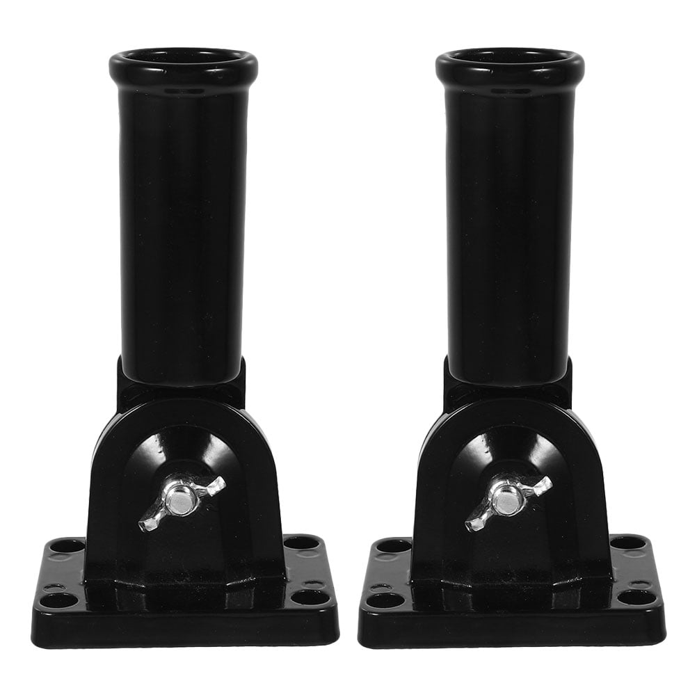 MRLESS 2 Pcs Adjustable Flag Pole Holder Bracket for Wall Heavy Duty ...
