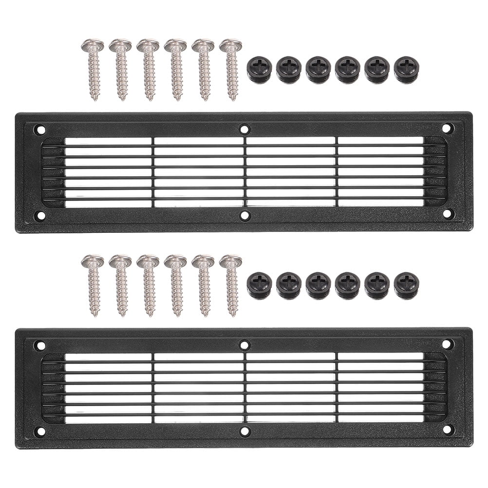 MRLESS 2 Pcs Metal Louvered Grill Cover For Central Air Conditioning ...