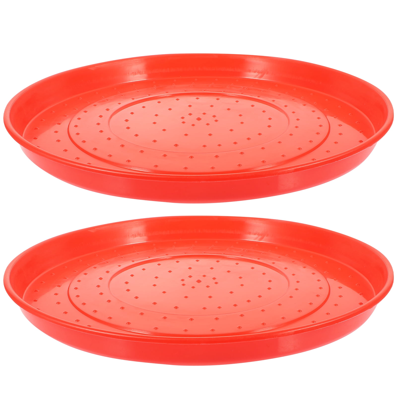 MRLESS 2 Pcs Poultry Feeder Food Feeding Tray Plastic Chicken Water ...