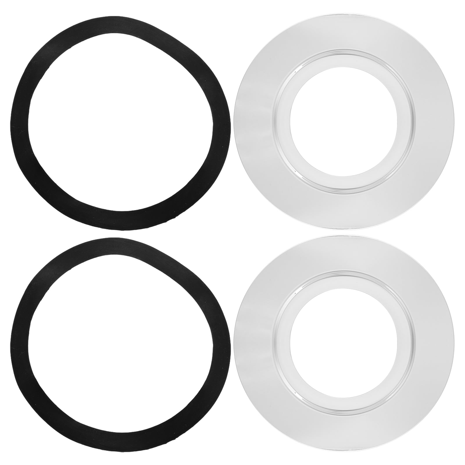 MRLESS 2 Sets of Stainless Steel Sink Inserting Adapter Stainless Steel ...