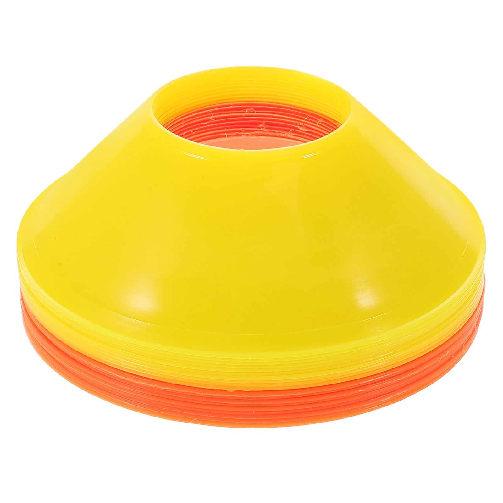 GOOHOCHY 20Pcs Soccer Training Cones for Drills Small Plastic Agility Cones Flexible Round Mini ...