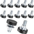 MRLESS 20pcs Adjustable Furniture Levelers 1/4 Threaded Feet for Table ...