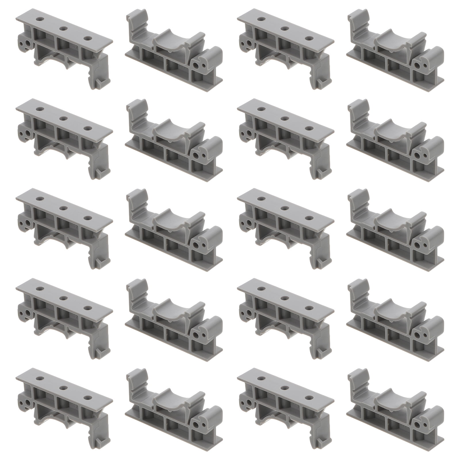 MRLESS 20pcs Din Rail Mounting Bracket Carrier Clips Din Rail Mounting ...