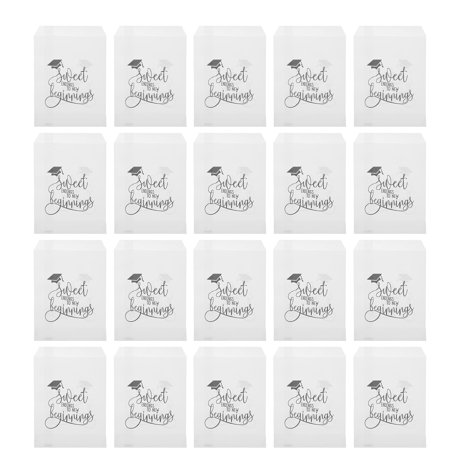 MRLESS 20pcs Graduation Candy Favor Bags Reusable Paper Party Bags for ...