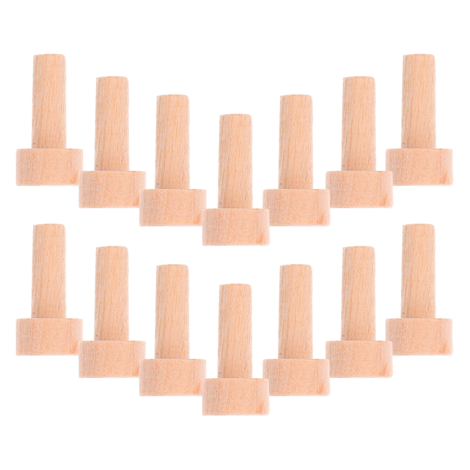 MRLESS 20pcs Small Wooden Axle Pegs for Crafting and Woodworking for ...