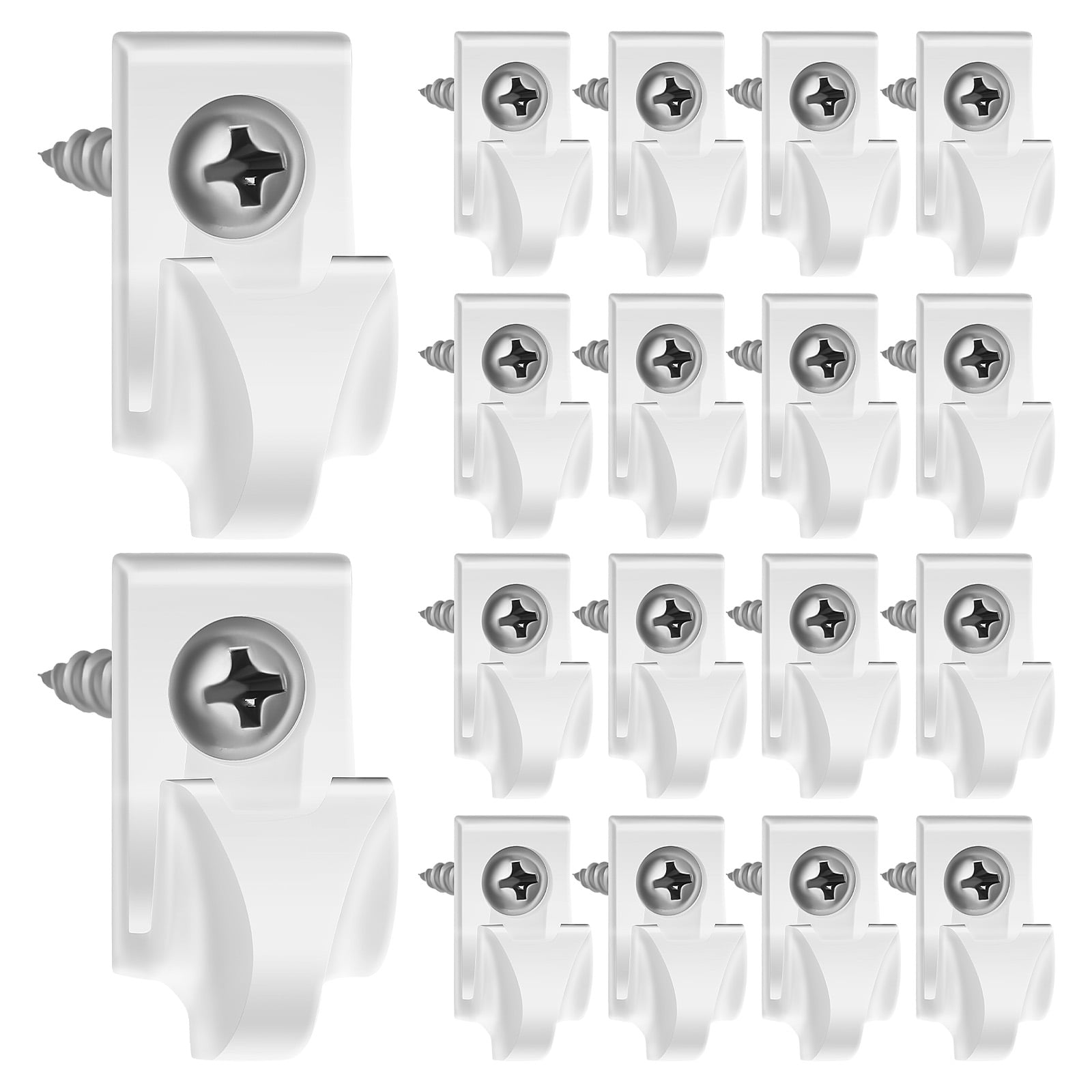 MRLESS 20pcs String Light Hooks Wall Clips Patio Light Clips Wire Shelf ...