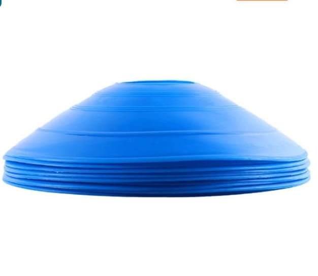 WEUVEB 25pcs Agility Training Equipment Soccer Training Cones Blue PE ...