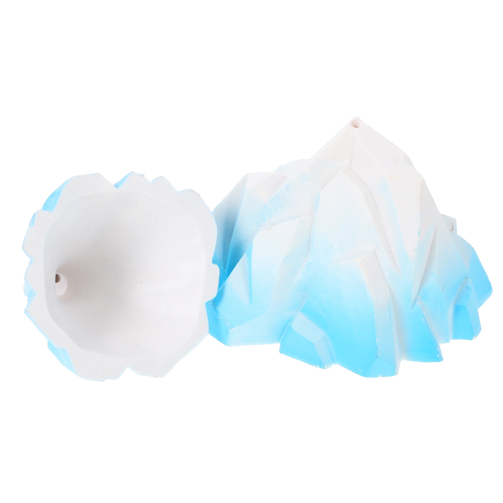 WEUVEB 2Pcs Aquarium Decorations with Plastic Floeberg for Fish Tank ...