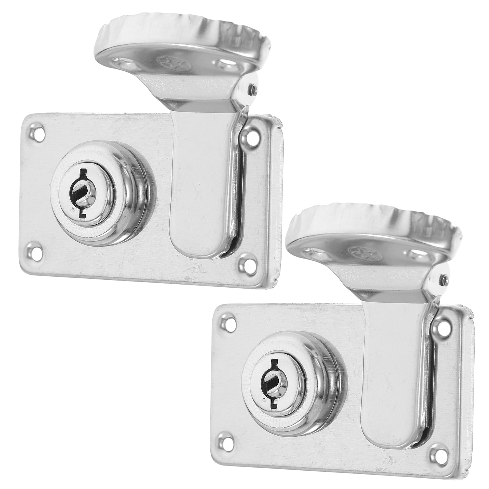 MRLESS 2Pcs Suitcase Lock Hasps Modern Latch Iron Silver Decorative ...