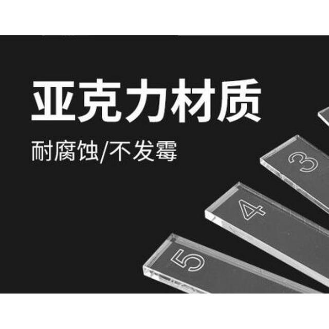 MRLESS 2pcs Acrylic Baking Ruler for Thickness Measurement Thickness ...