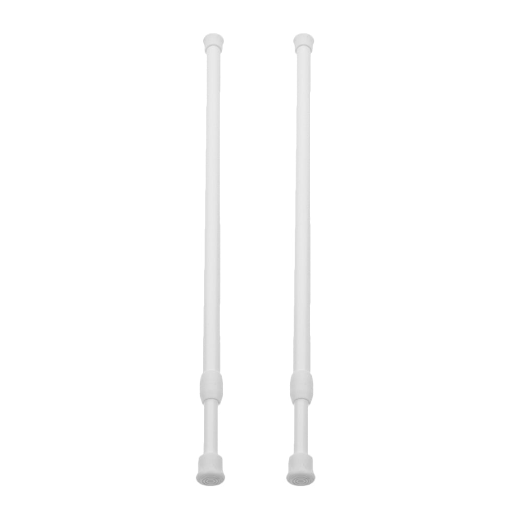 MRLESS 2pcs Adjustable Tension Curtain Rod Closet Rod Cupboard Tension ...