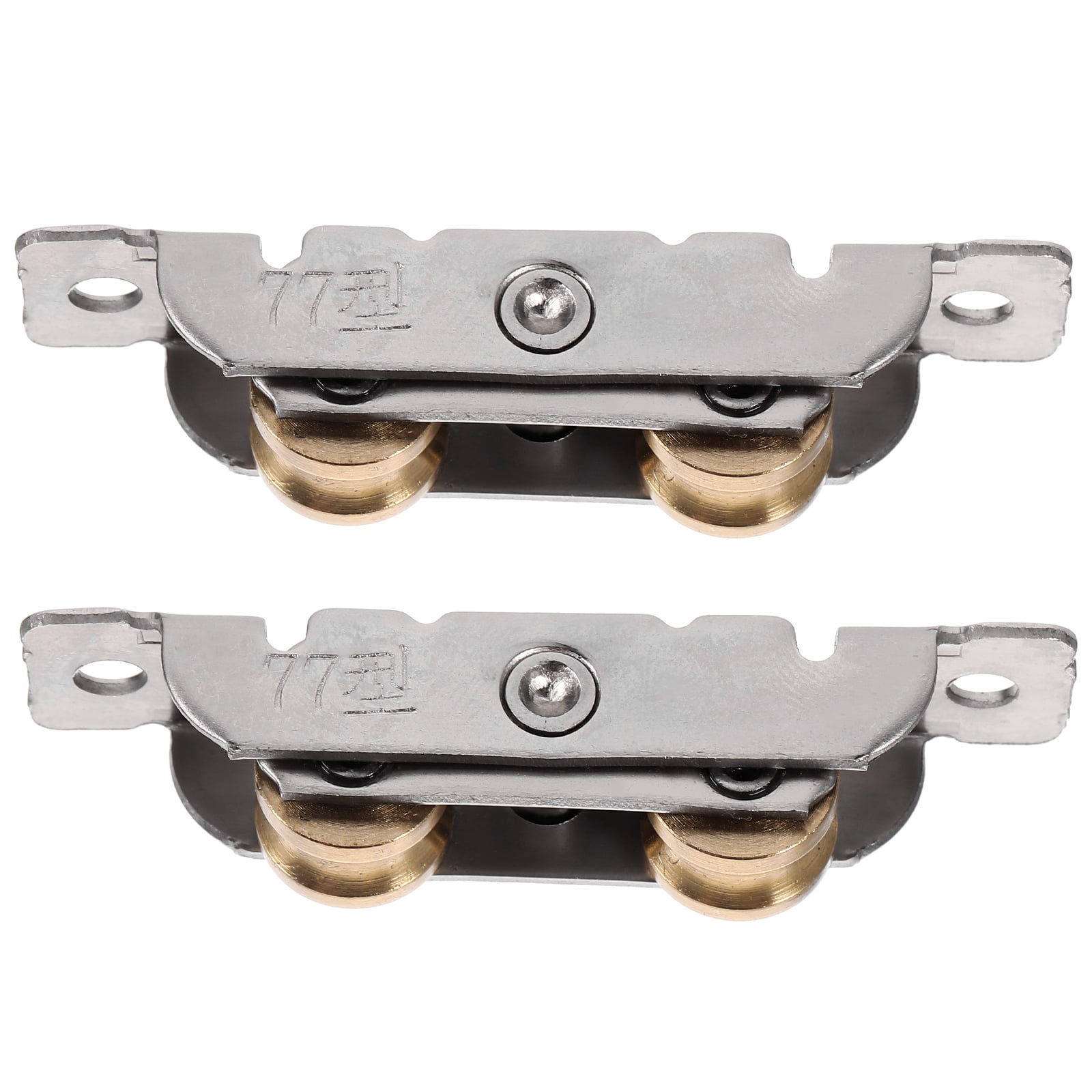 MRLESS 2pcs Closet Door Roller Patio Door Roller 2-wheel Pulley Track ...