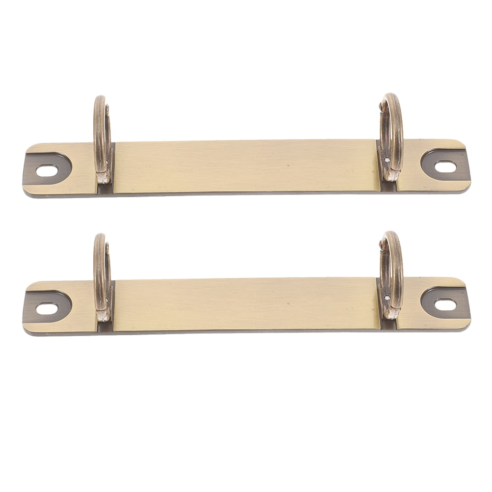 MRLESS 2pcs Metal Loose Leaf Binder Spine Clips Universal Binding ...