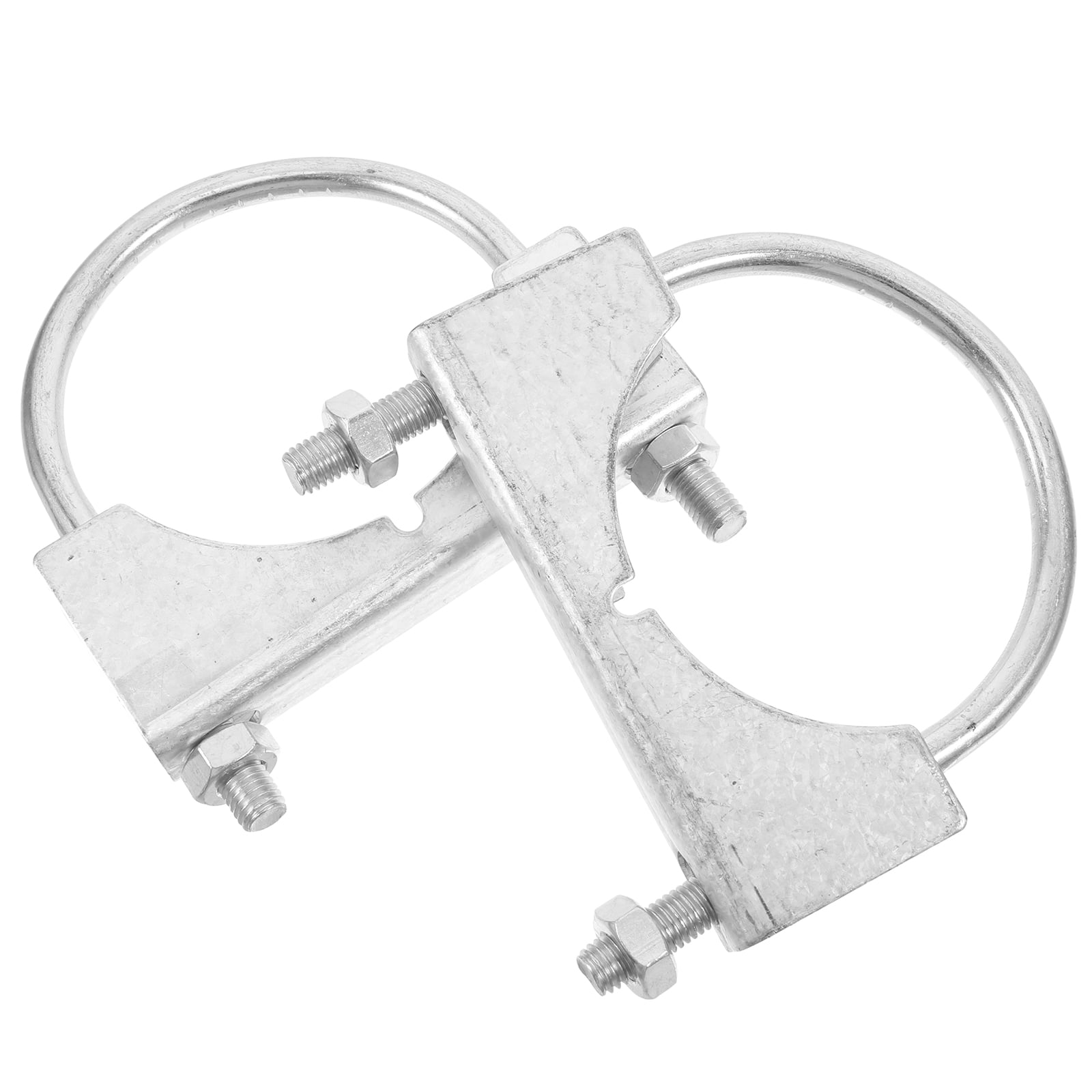 MRLESS 2pcs Metal Pipe Clamp U-Bolt Pipe Clamp Water Pipe Clamps For ...