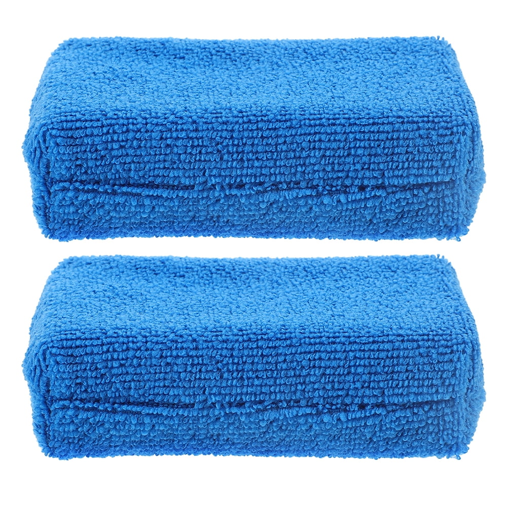 MRLESS 2pcs Microfiber Car Wash Sponges Non Scratch Applicator Pads For ...