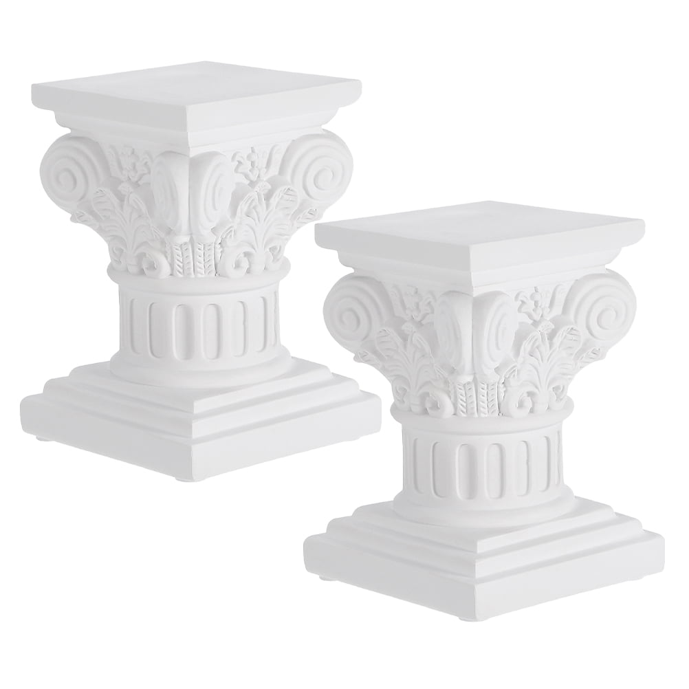 MRLESS 2pcs Resin Roman Column Pillar Stand Wedding Table Centerpieces ...
