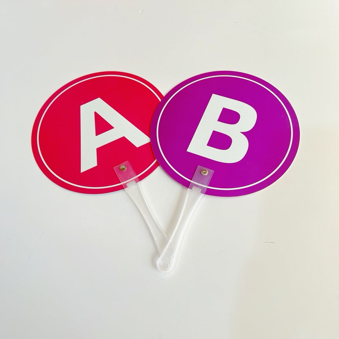 MRLESS 2pcs Reusable Answer Paddle Teaching Prop For Classroom Game ...