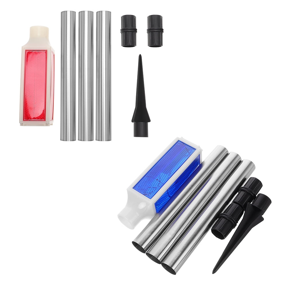 MRLESS 2pcs Solar Powered Driveway Markers Landscape Driveway ...