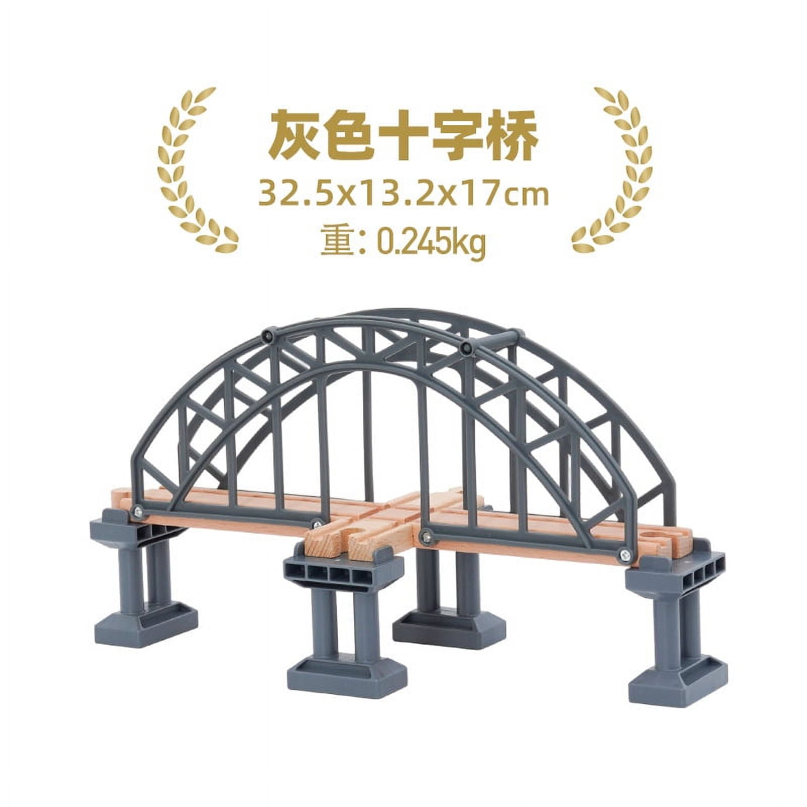 MRLESS 2pcs Toy Train Railway Bridge Model Decorative Train Bridge Toy ...